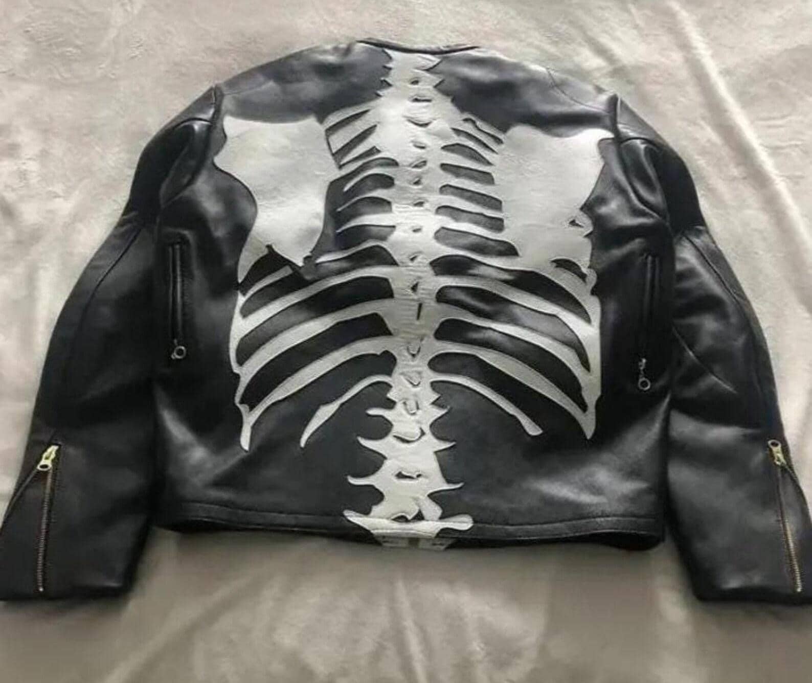 Vanson Leathers Bones Flat-track Jacket, Genuine Cowhide Leather Iconic ...