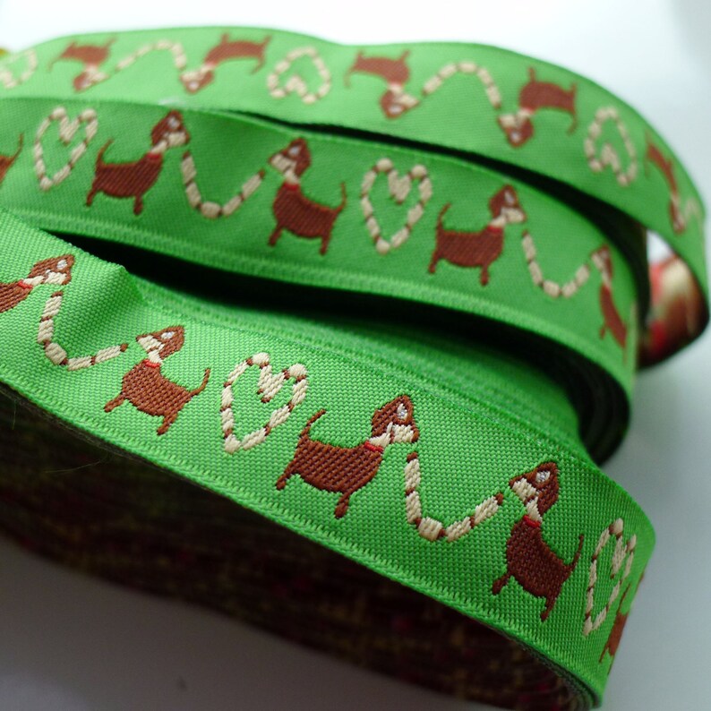 Animal Dogs Woven Jacquard Ribbon 1.5cm x 1 meters | Etsy