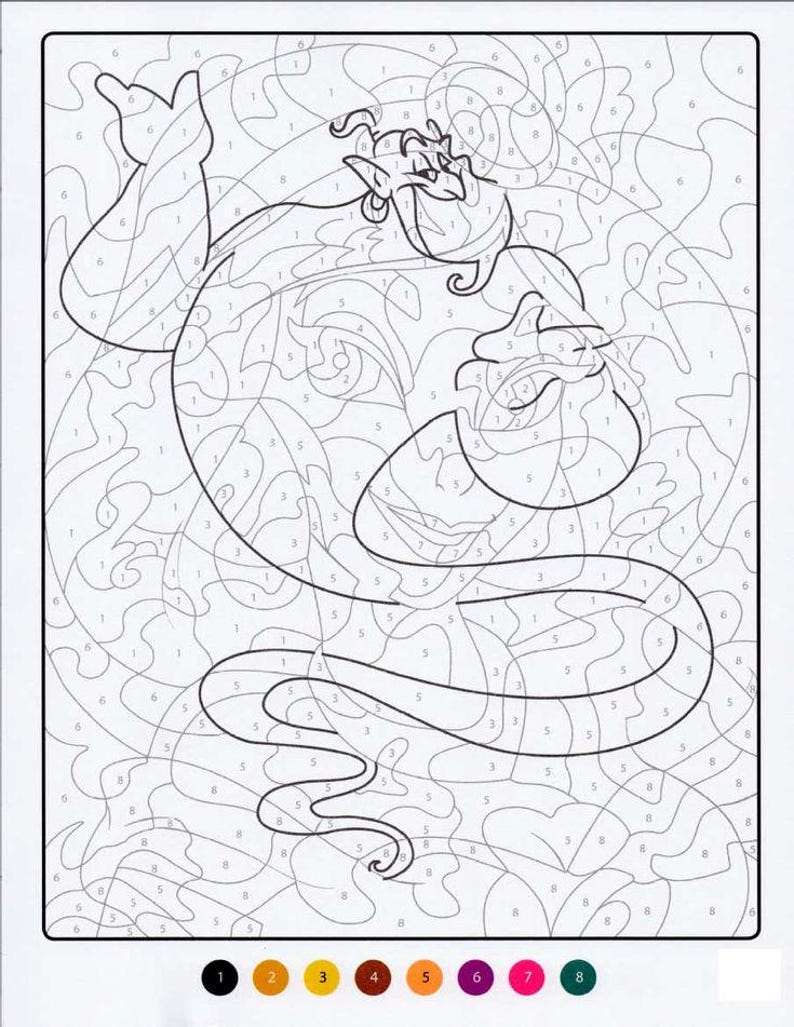25 Disney Mystery Coloring Book Bundle Volume 2 – Printable Color by Number PDF | Kids & Adults ...