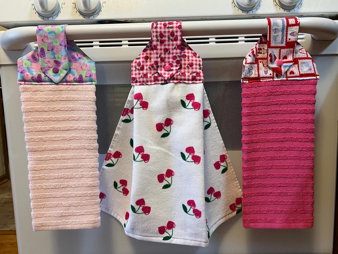 Valentine’s Day Hanging Kitchen Towels With Snaps - Etsy