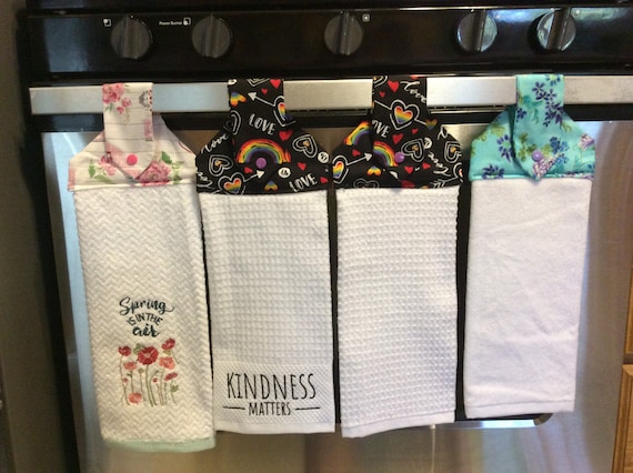 Hanging Kitchen Towels With Snaps - Etsy