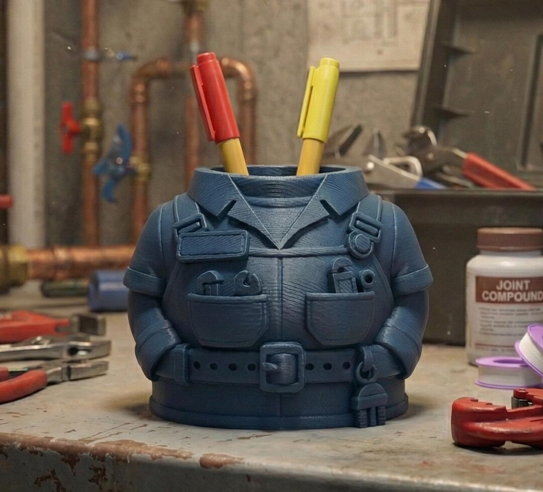 Plumber Uniform Pen Holder - Etsy