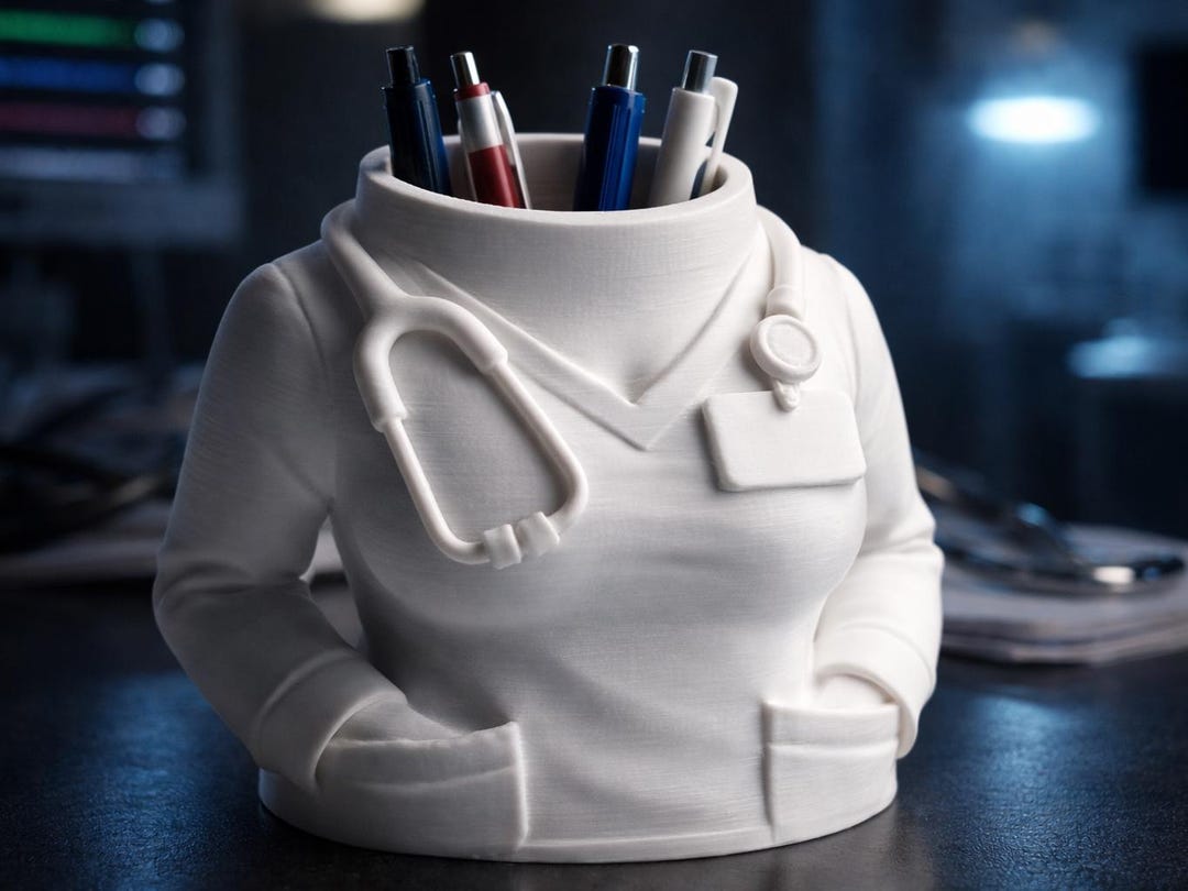 Nurse Pen Holder Desk Organizer | Medical Scrubs Pen Cup | RN Gift ...