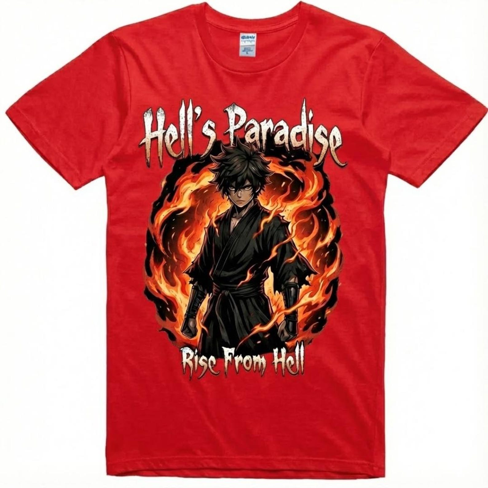 Hell's Paradise Anime T-shirt | Gabimaru Manga Streetwear - Etsy