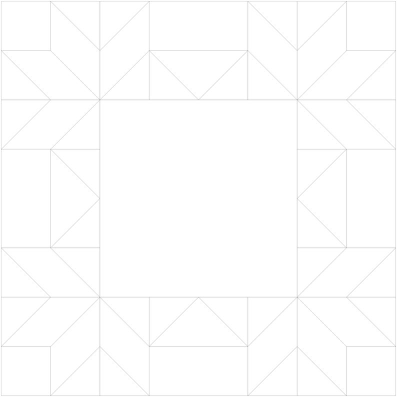 Paper Printed Barn Quilt Pattern Kit-included Full Size Printed Pattern ...