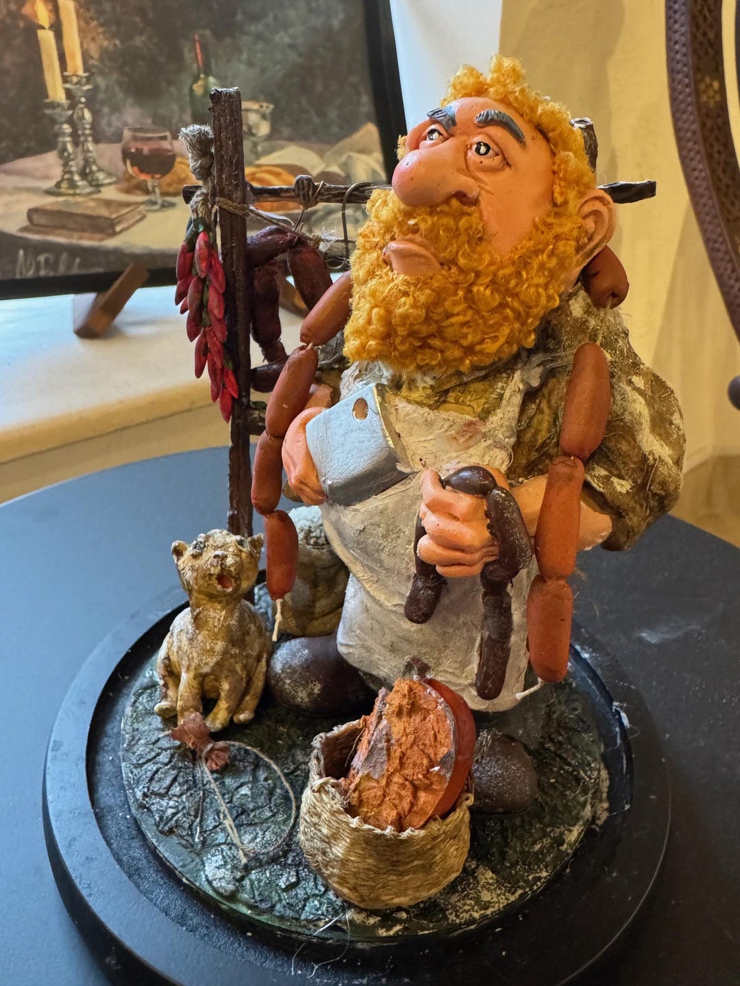 Butcher, 12x20, Glass Vase, Wood, Fimo, Acrylic - Etsy