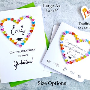 Graduation Card - Personalised and Handmade Congratulations on ...
