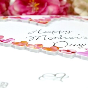 Mother's Day Card - Happy Mothers Day, Handmade Love Heart in Pink ...