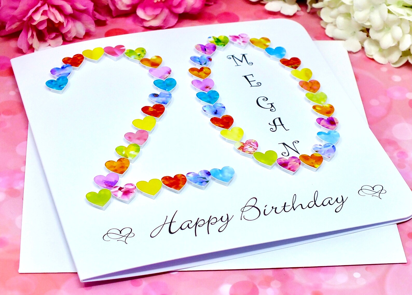 20th Birthday Card Handmade and Personalised Age 20 Cards - Etsy