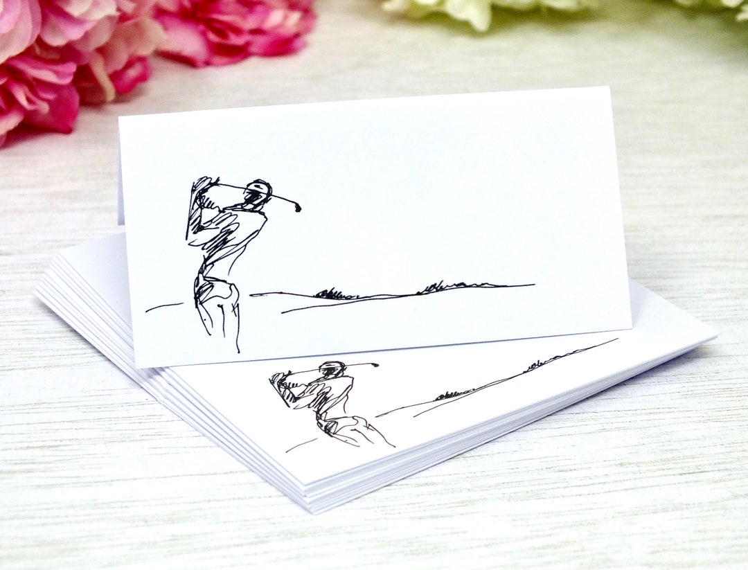 Golf Place Cards Blank or Personalised Golfing Place Cards - Etsy UK