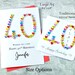40th Birthday Card - Personalised Age 40 Card, Handmade & Customised ...