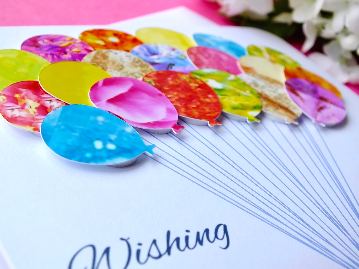 Handmade 3D Birthday Card Colourful Birthday Card Unique - Etsy