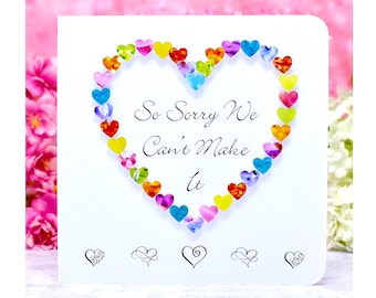 Regret RSVP Wedding Card - Etsy