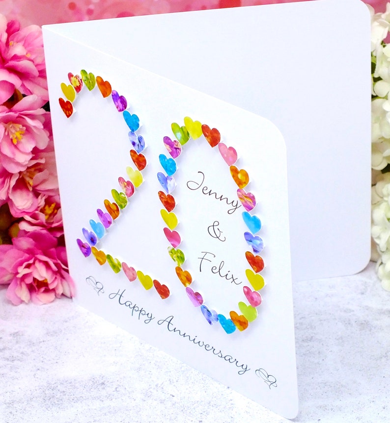 Handmade 20th Wedding Anniversary Card 20th Anniversary Etsy handmade-20th-wedding-anniversary-card-20th-anniversary-etsy
