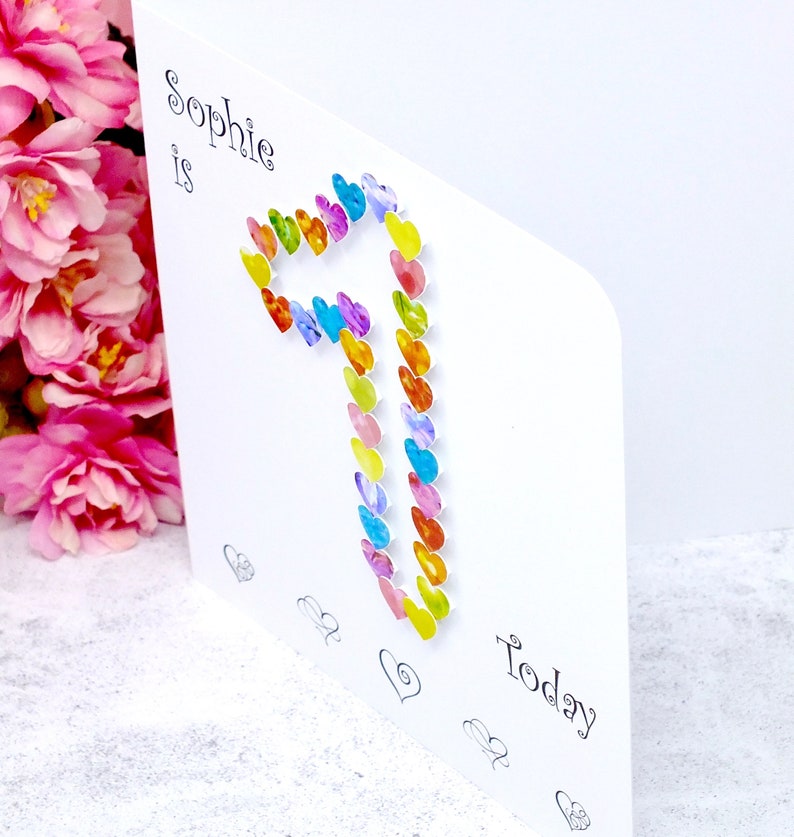 1st Birthday Card Personalised and Handmade First Birthday - Etsy UK