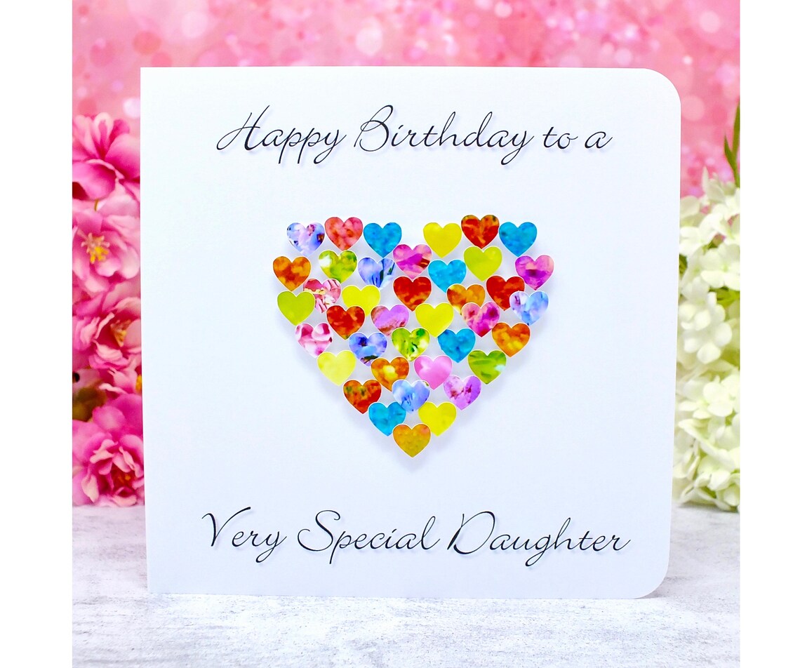 Birthday Card for Daughter Handmade Birthday Card for a Very - Etsy