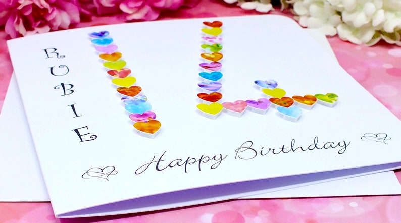 14th Birthday Card Handmade and Personalised Age 14 Card | Etsy