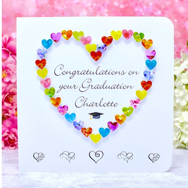 Personalised Graduation Card Handmade - Etsy UK