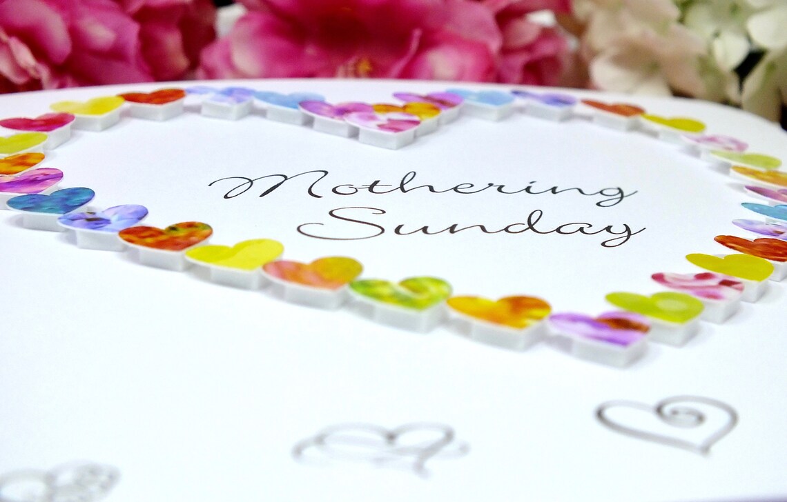 Handmade Mothering Sunday Card - Mothers Day, Love Heart - Add ...