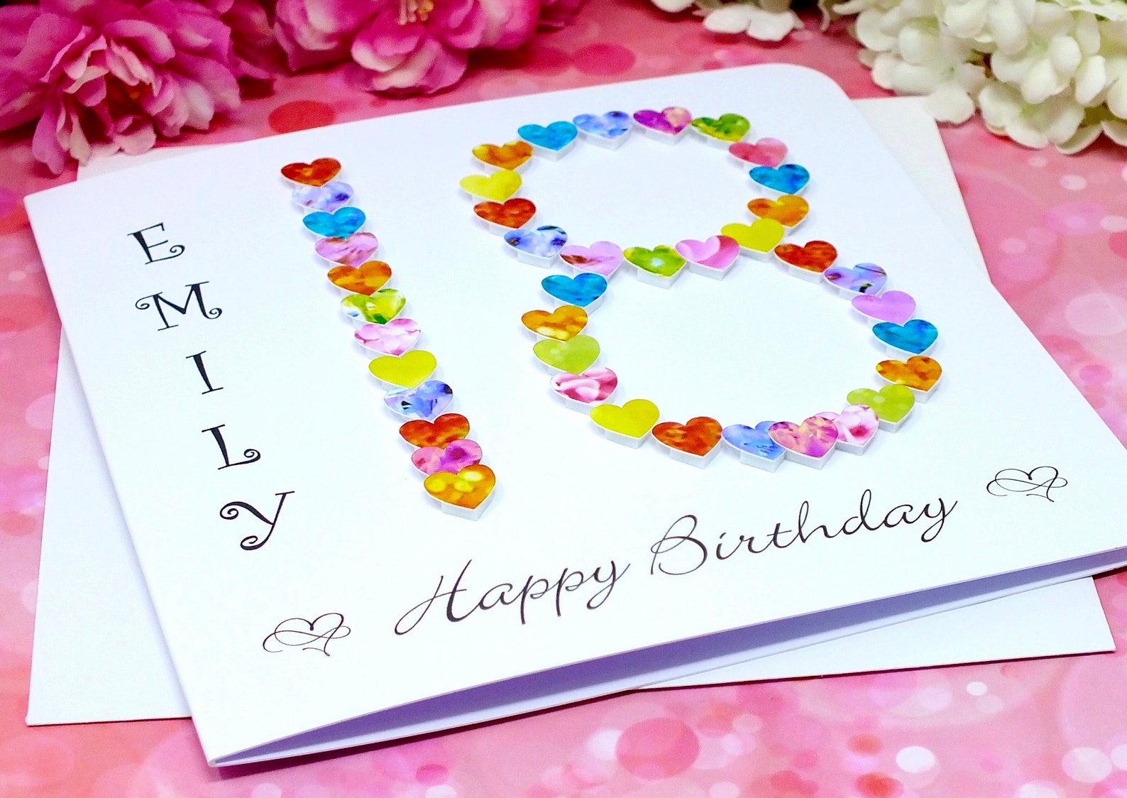 18th Birthday Card Personalised Age 18 Birthday Card - Etsy UK