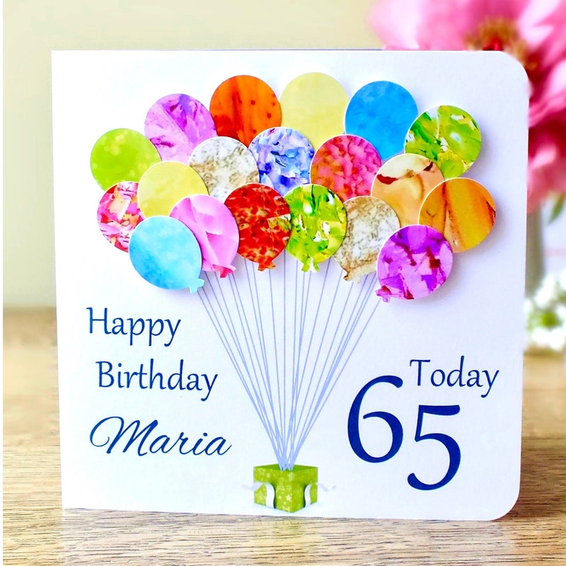 65th Birthday Card - Etsy