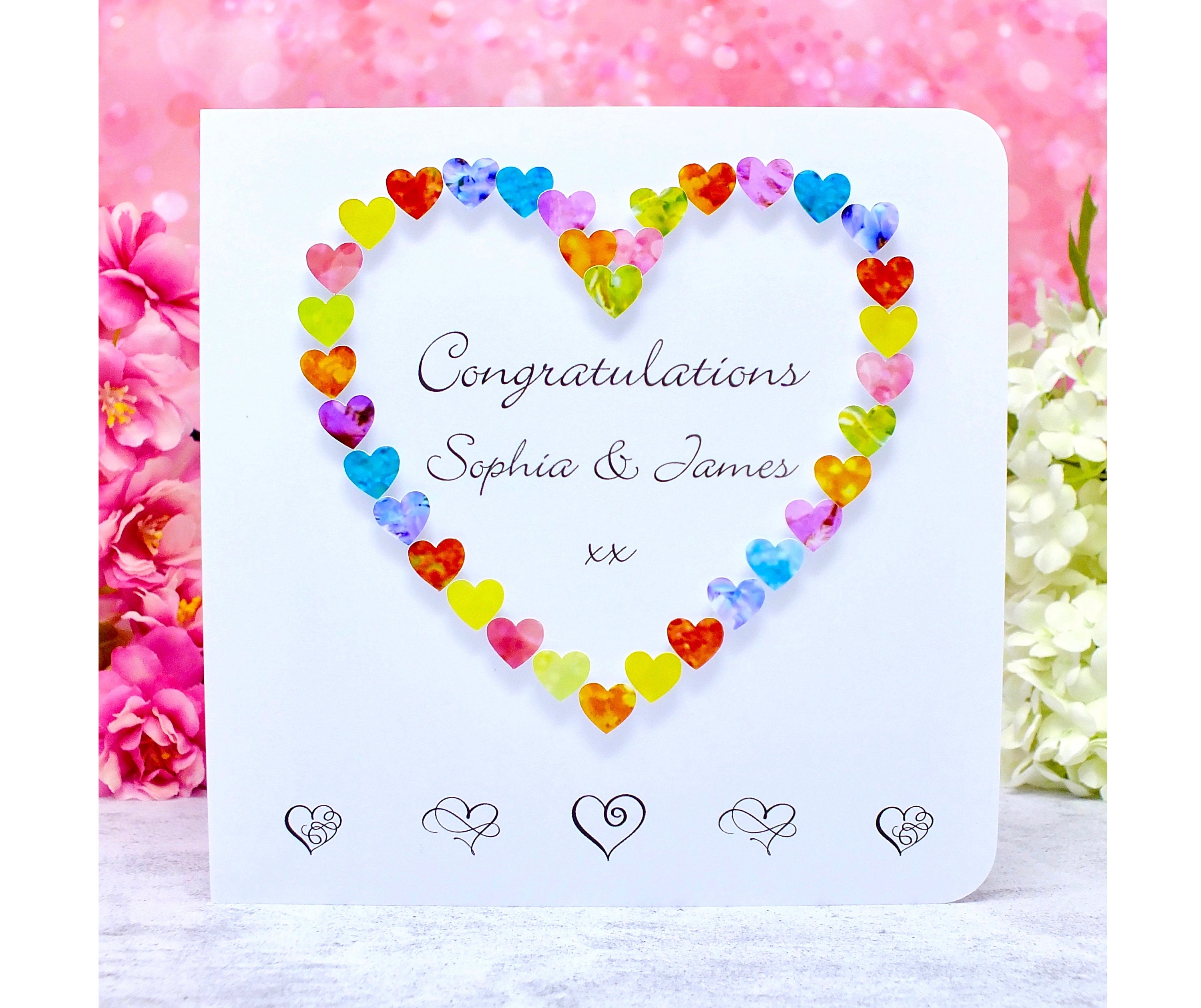 Congratulations Card Handmade and Personalised | Etsy