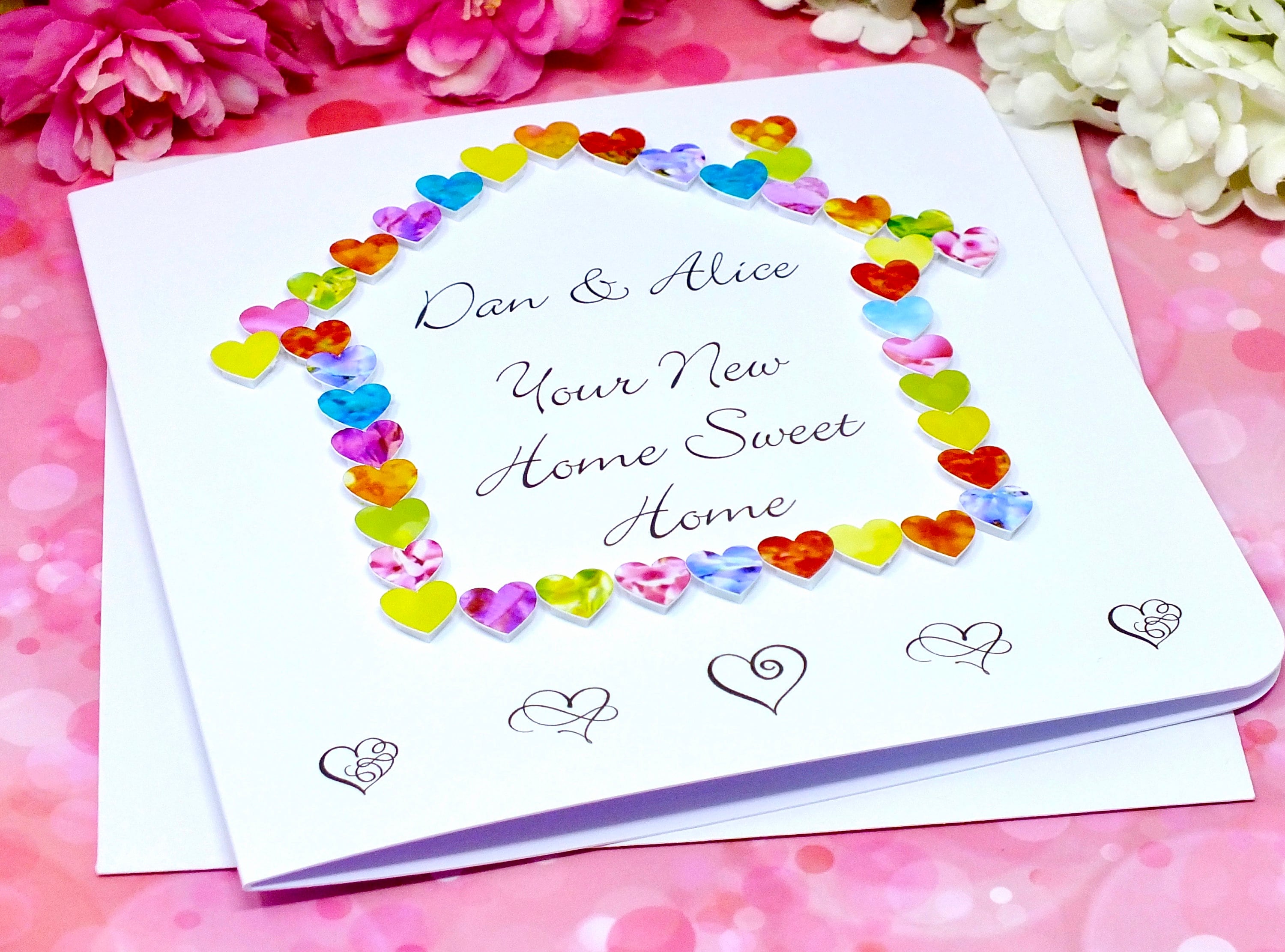 New Home Card Handmade & Personalised Welcome to Your New | Etsy