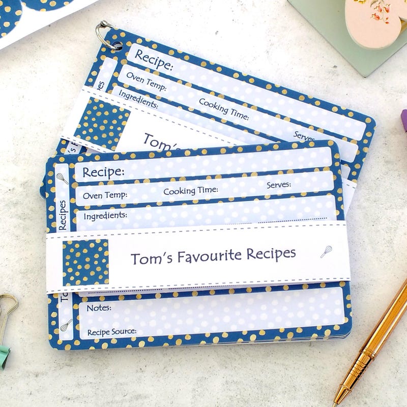 Recipe Card Tin - Etsy Australia