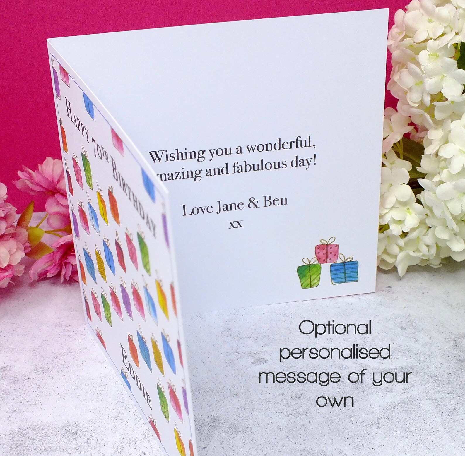 Personalised Birthday Card Any Age & Name Custom Multi - Etsy