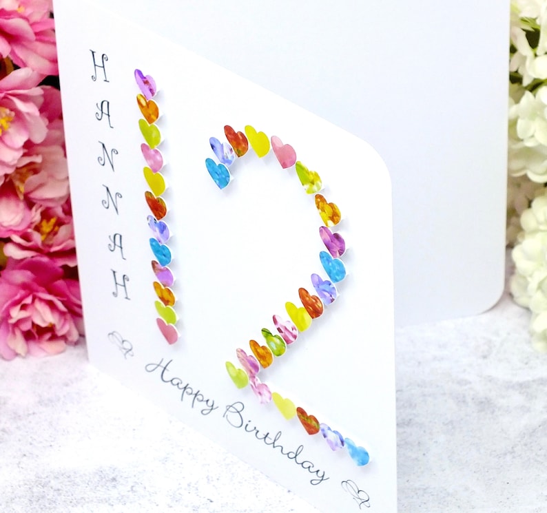 12th Birthday Card Handmade & Personalised Age 12 Card - Etsy