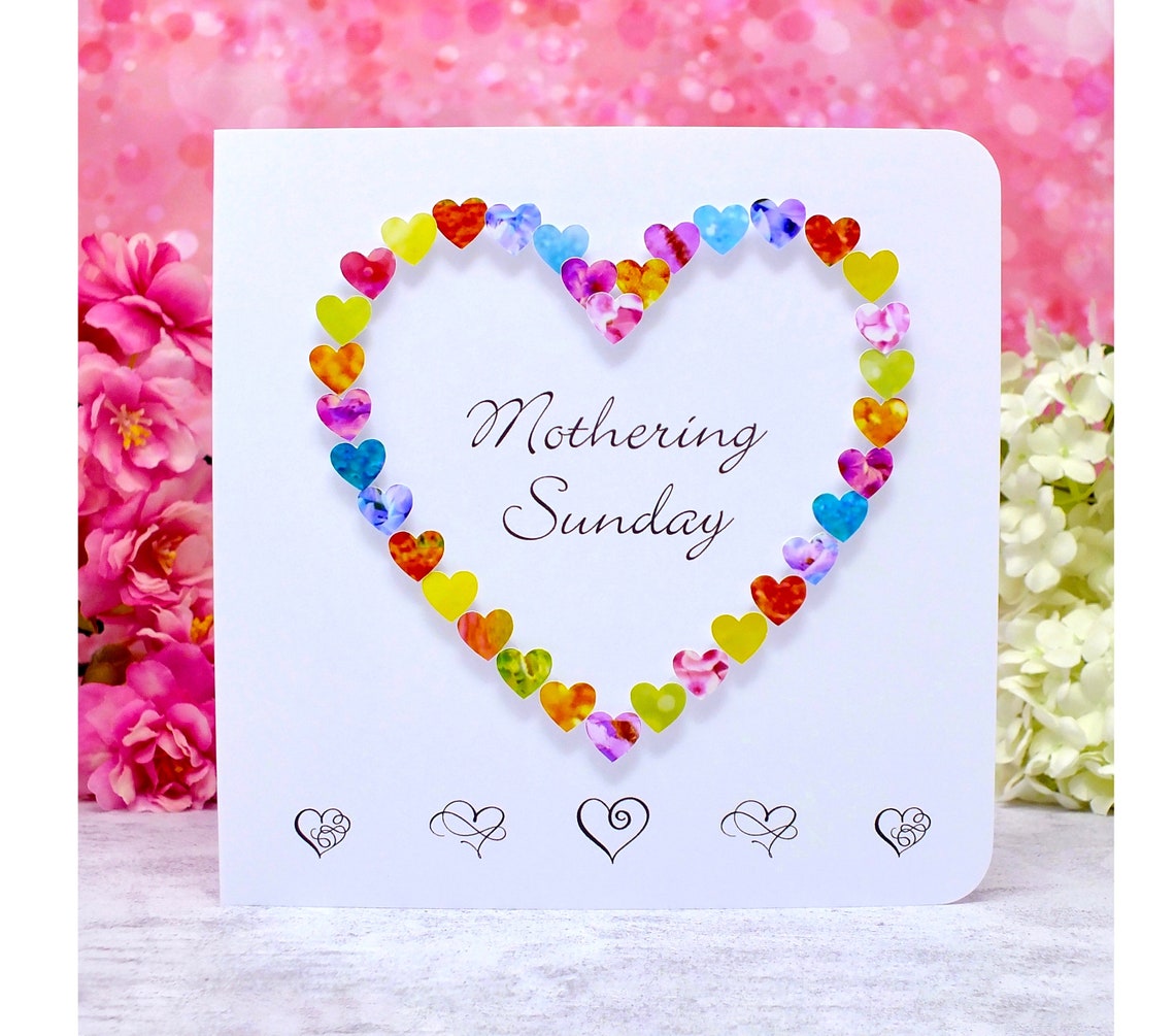 Handmade Mothering Sunday Card - Mothers Day, Love Heart - Add ...