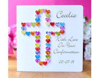 Personalised Confirmation Card Girl's Confirmation Card - Etsy