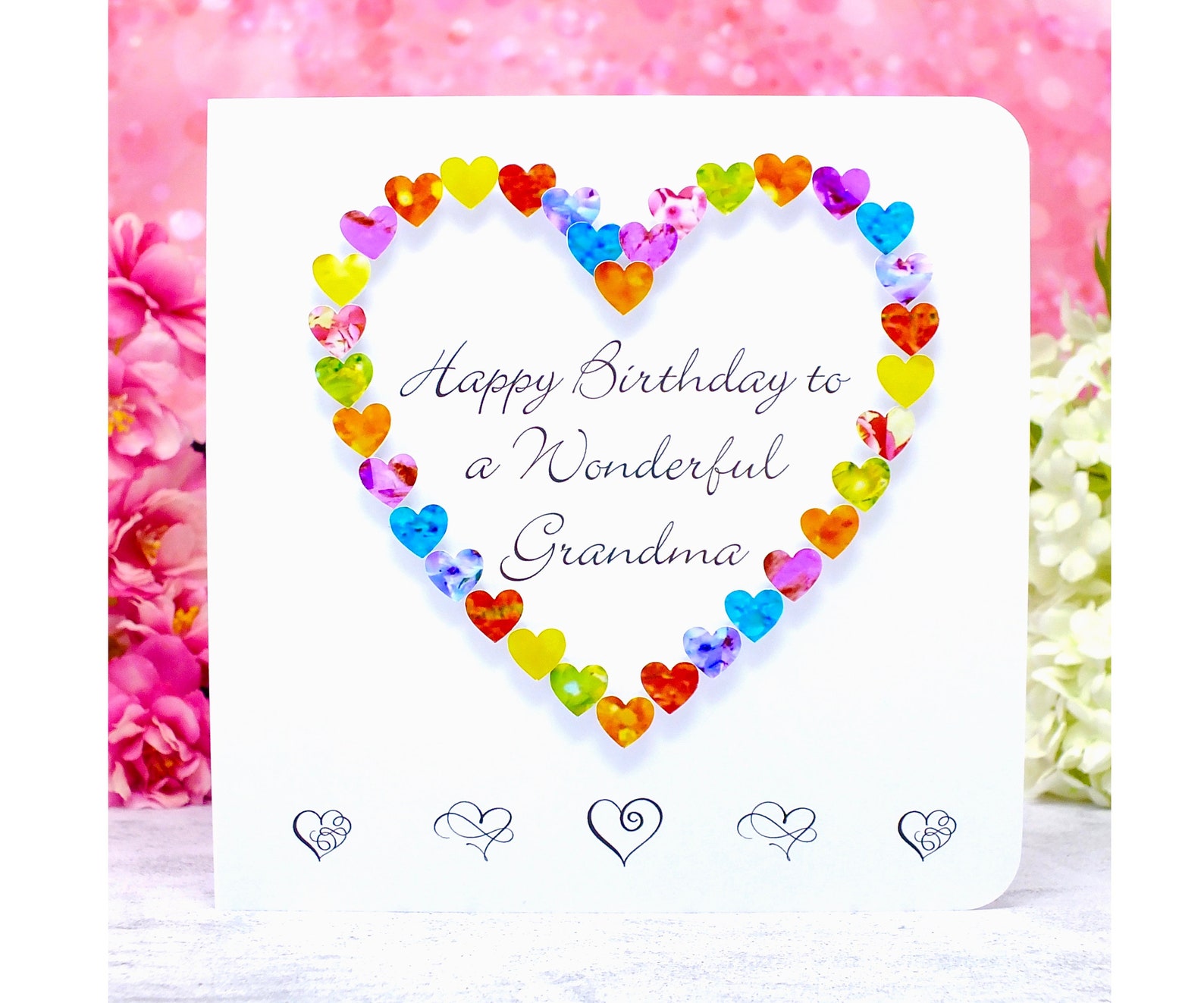 Grandma Birthday Card - Handmade Birthday Card for Gran / Granny in ...