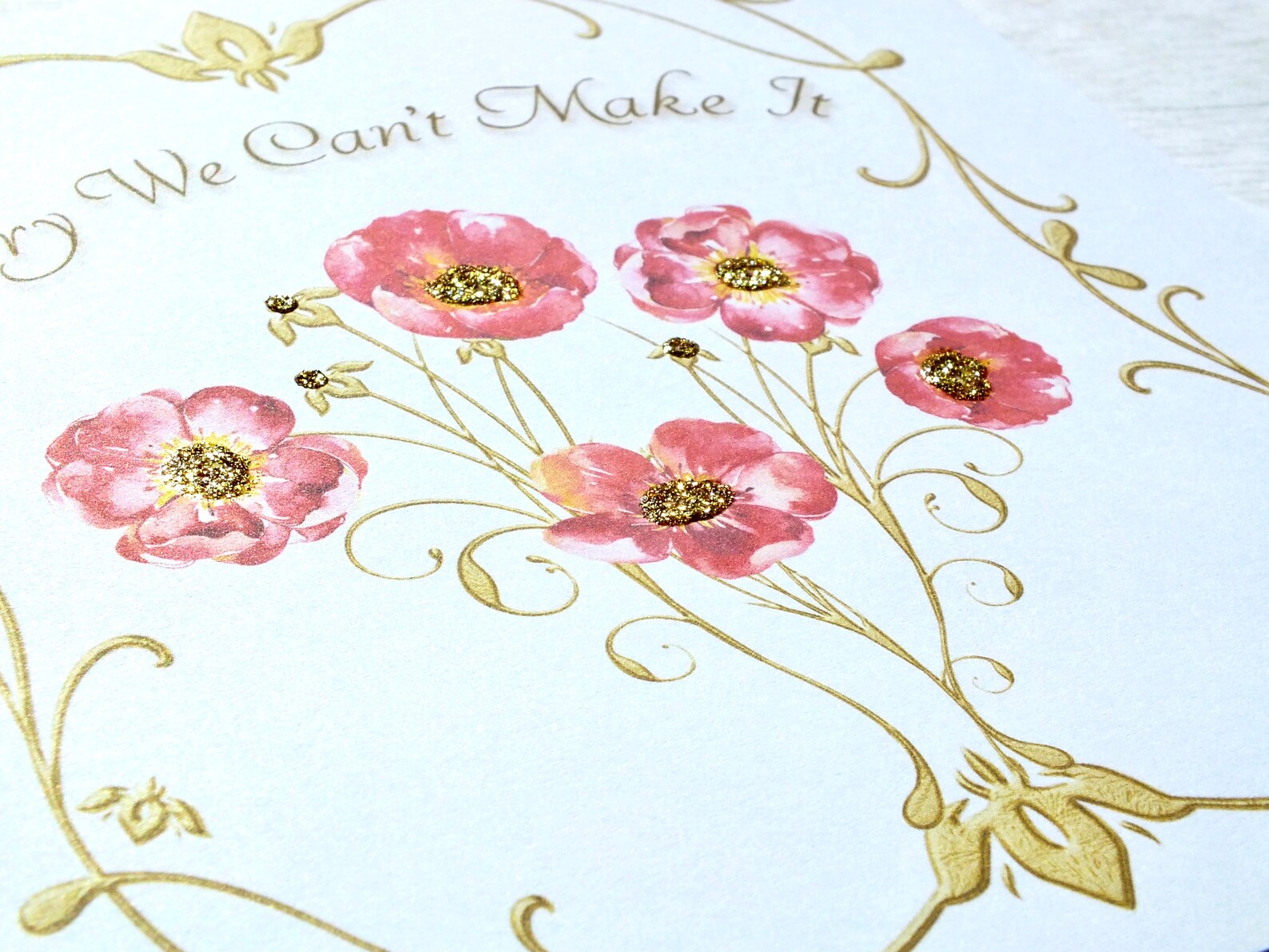 Wedding Regret Card - Luxury Wedding With Regret Card 'sorry We Can't ...