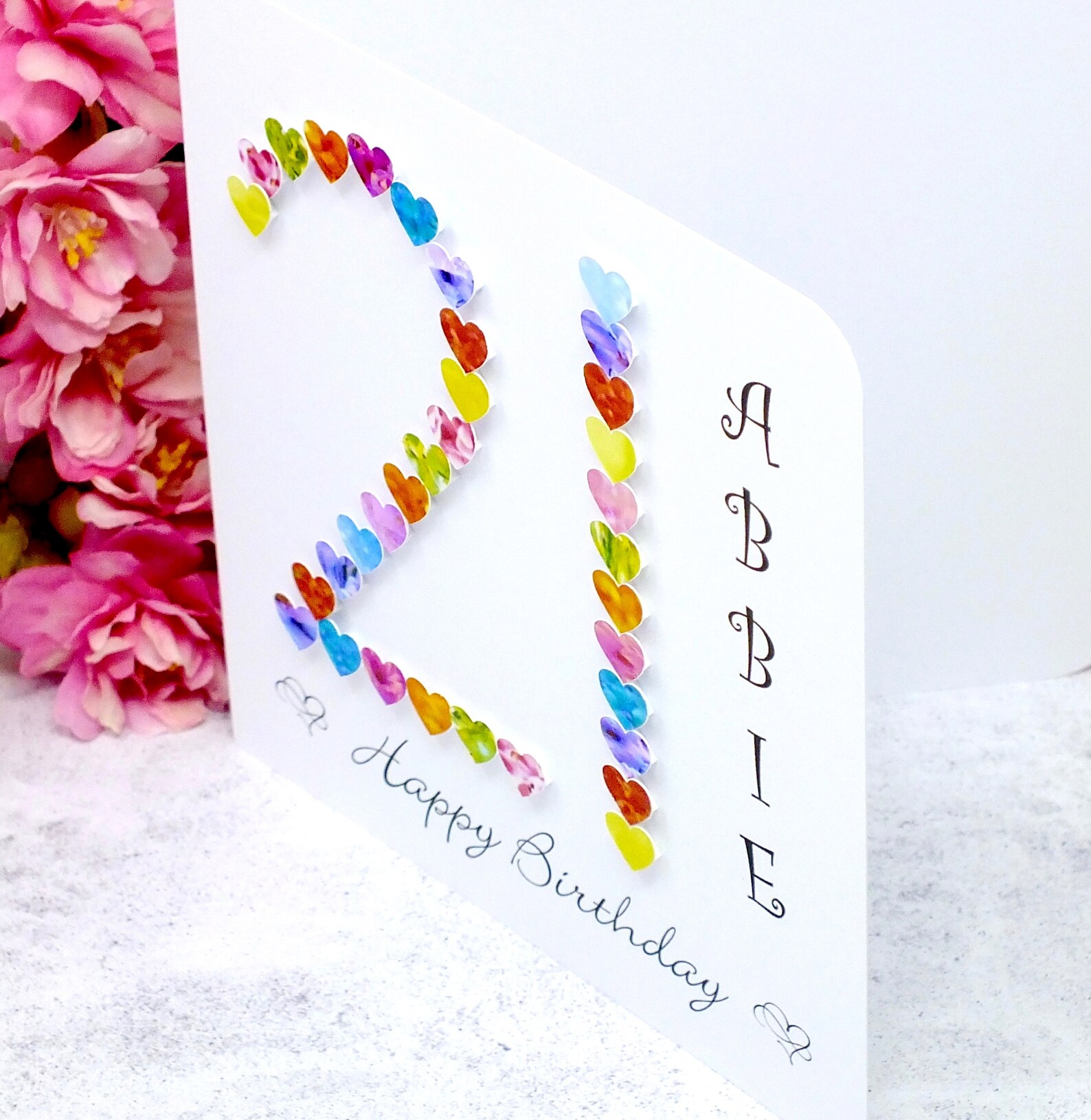 21st Birthday Card Personalised Age 21 Card Multi-coloured - Etsy