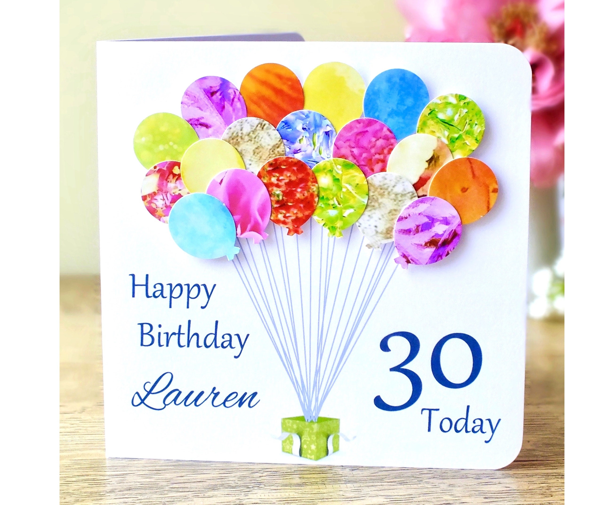 Paper Greeting Cards Handmade Custom Age Happy Birthday Card etna.com.pe