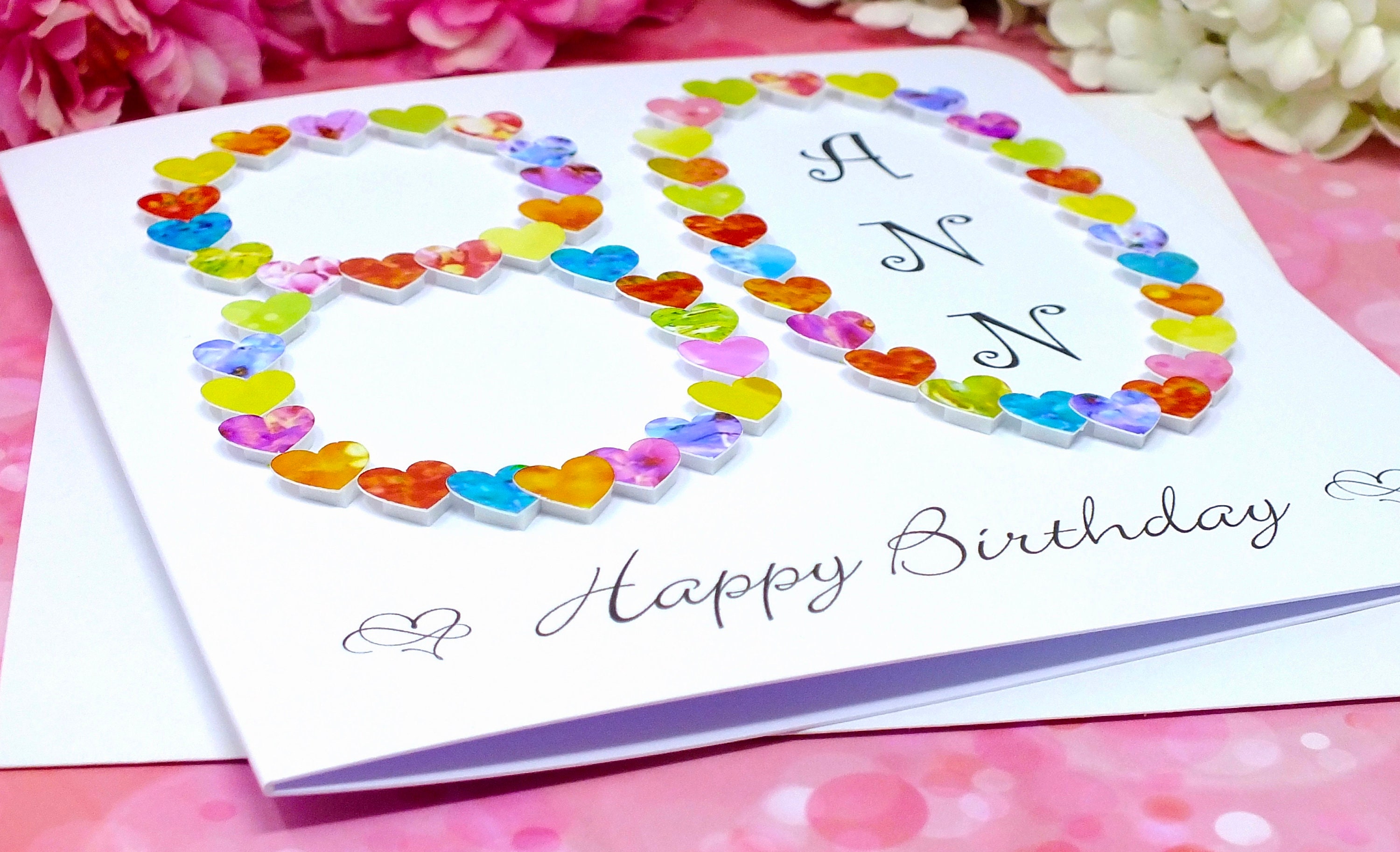 80th Birthday Card Personalised Age 80 Card Handmade - Etsy UK