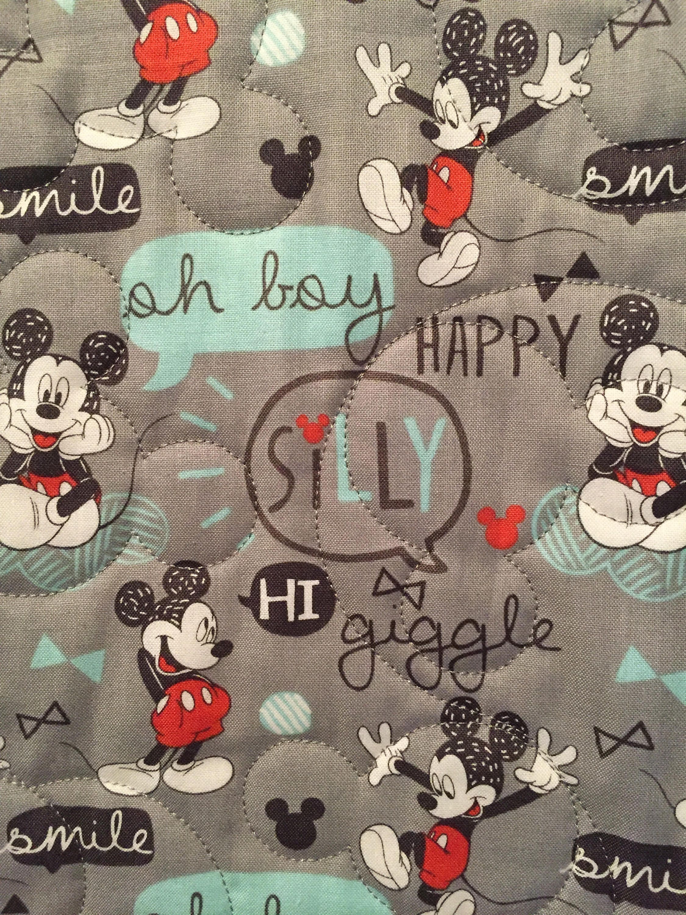 Oh Boy Mickey Mouse Throw Size Quilt Pattern by Ellen Abshier - Etsy