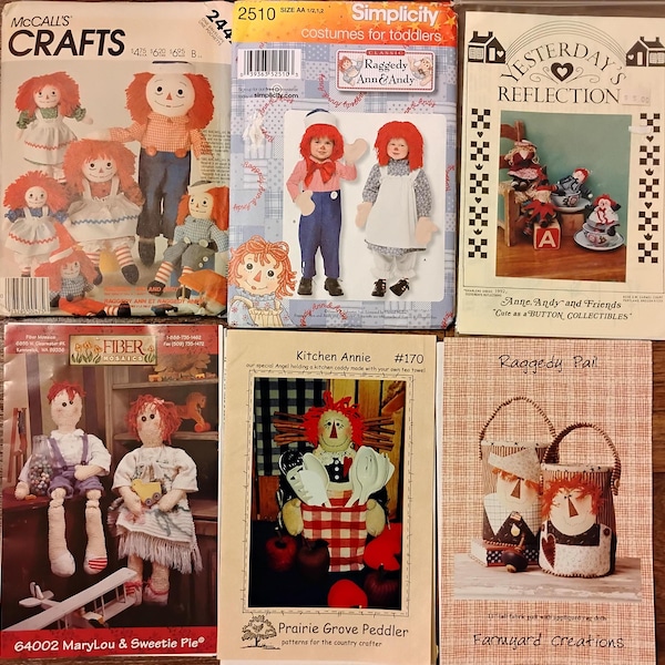 Raggedy Ann Pattern - Etsy