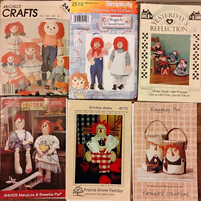 Raggedy Doll Pattern - Etsy