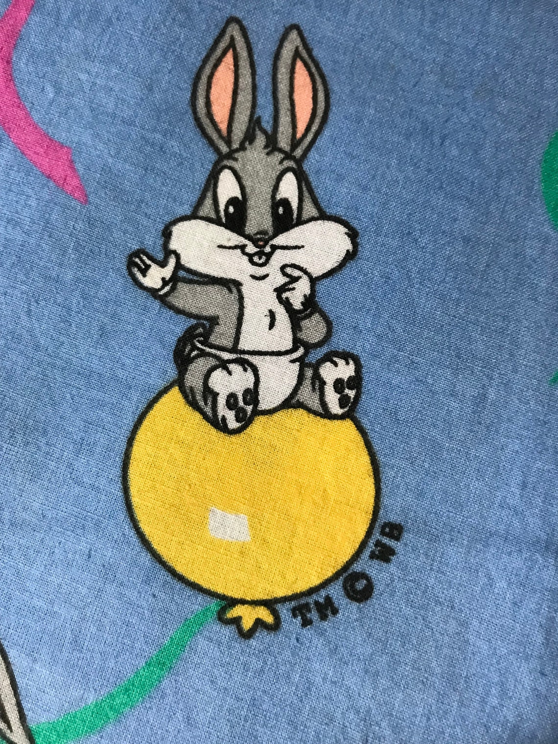 Baby Bugs Bunny Balloon Vintage Fabric 2 Yds. X 45 - Etsy