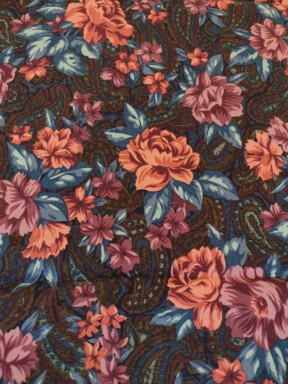 Floral Fabric Alexander Henry Collection 2.89 Yds. X 42 - Etsy