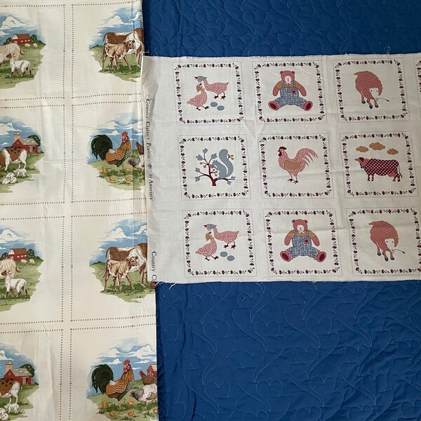 Farm Animal Fabric - Etsy