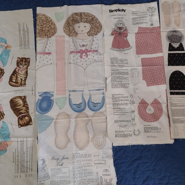 Doll Fabric Panel - Etsy