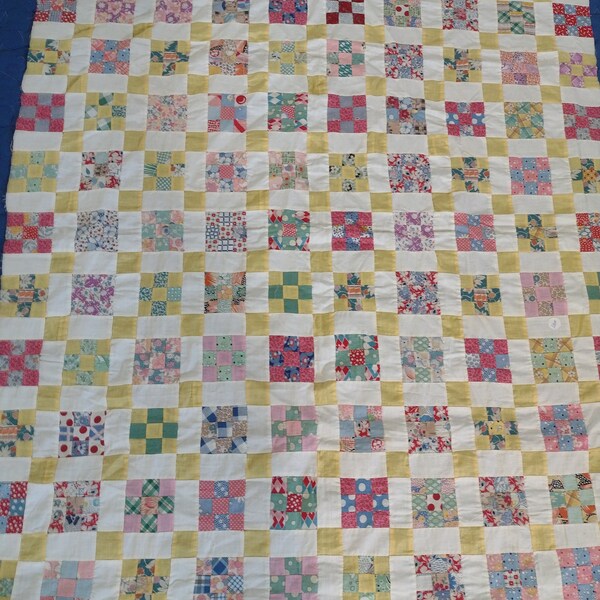 Nine Patch Quilt - Etsy