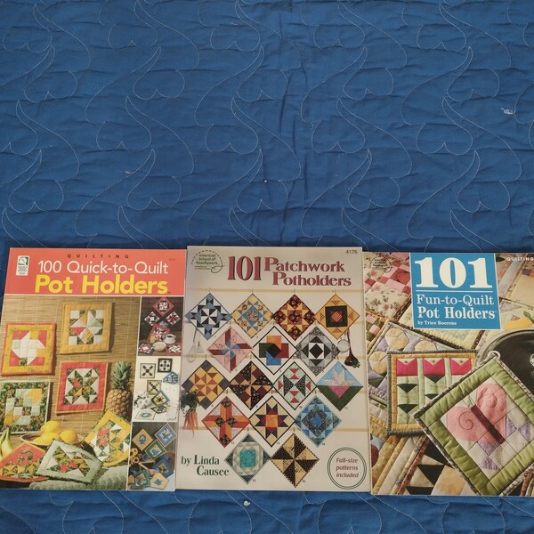 Patchwork Potholders - Etsy