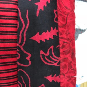 Quilted Coat jacket by Tabitha Quilt in Bright Red and Black Seminole ...