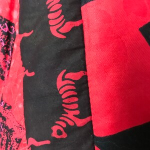 Quilted Coat jacket by Tabitha Quilt in Bright Red and Black Seminole ...