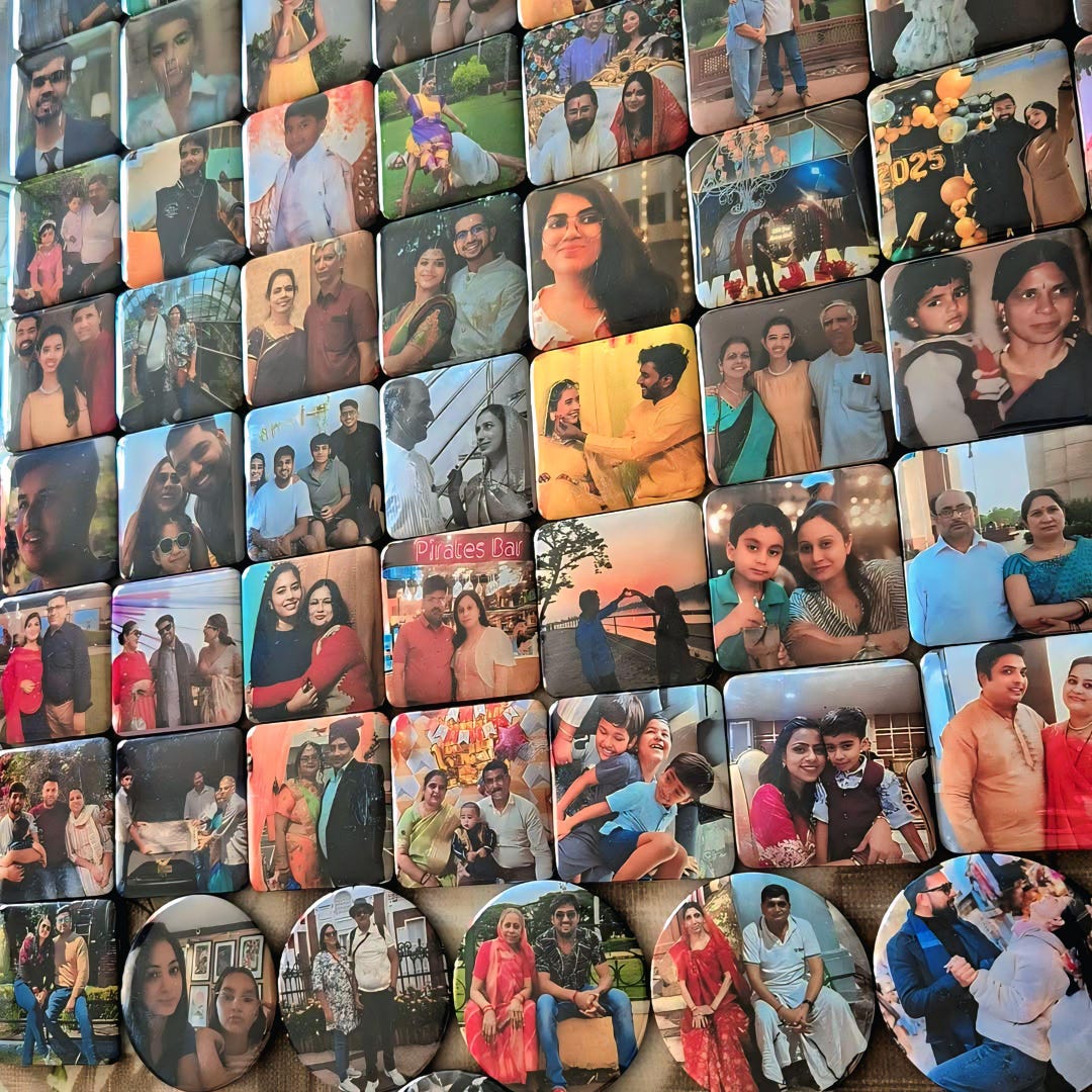 Personalized 2x2 Inch Photo Magnets | Custom Fridge Keepsakes & Gifts ...