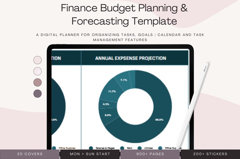 Finance Budget Planning & Forecasting Template, Editable Google Sheets ...